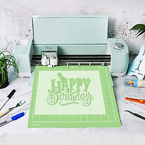 Gwybkq Cutting Mat 8 Packs for Cricut Explore One/Air/Air 2/Maker 12x12 Variety Grip Non-Slip Durable Mats Sticky (Light,Standard,Strong) Grip Replacement Accessories Card for Crafts