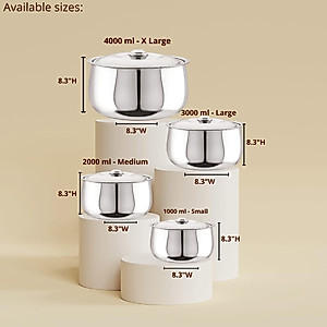 Stainless Steel Casserole, HotPot, chapati Box/chapati Container/hot case (1000)