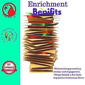 Bonka Bird Toys 1821 Medium Card Tower Toy cage Parrot cage African Grey Conures