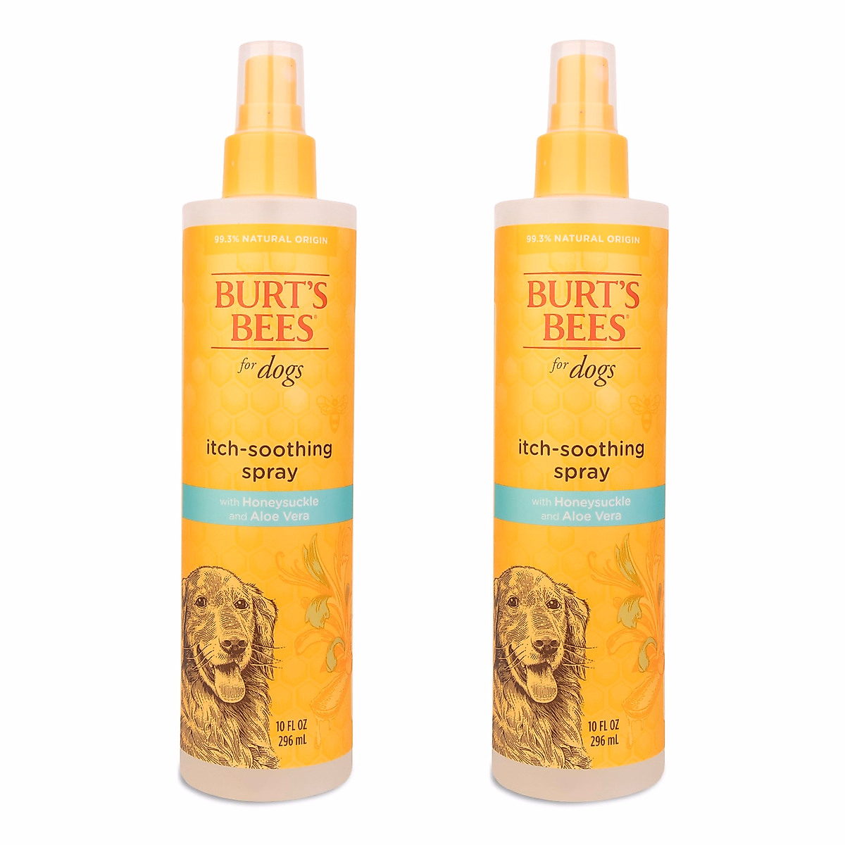 Burt's Bees for Pets Naturally Derived Itch Soothing Spray with Honeysuckle - Best Anti-Itch Spray for Dogs With Itchy Skin - Cruelty Free, Formulated without Sulfates and Parabens, 10 Fl Oz - 2 Pack