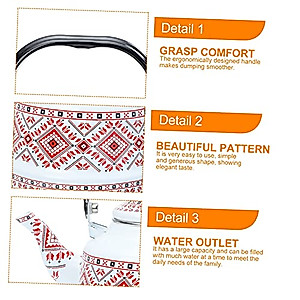 Angoily Teapot for Stovetop Stovetop Kettle Enamel Pot Ceramic Kettle Stainless Steel Kettle Home Supplies Red Stainless Steel Enamel Tea Set Stainless Steel Tea Kettle