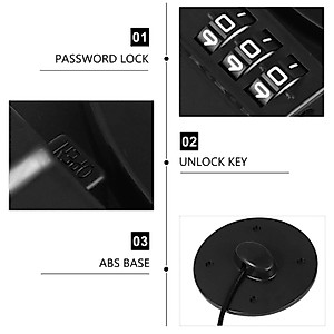 SOLUSTRE 2pcs Security Code Lock Infant Lock Child Safety Security Lock Security Cable for Kids Lock Fridge Safety Lock Child Door Lock Fridge Door Lock Baby Strap Lock Refrigerator Plastic