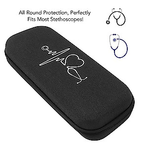 Hard Stethoscope Case Large Stethoscope Carrying Case Shockproof EVA Stethoscope Storage Bag for Nurse Accessories