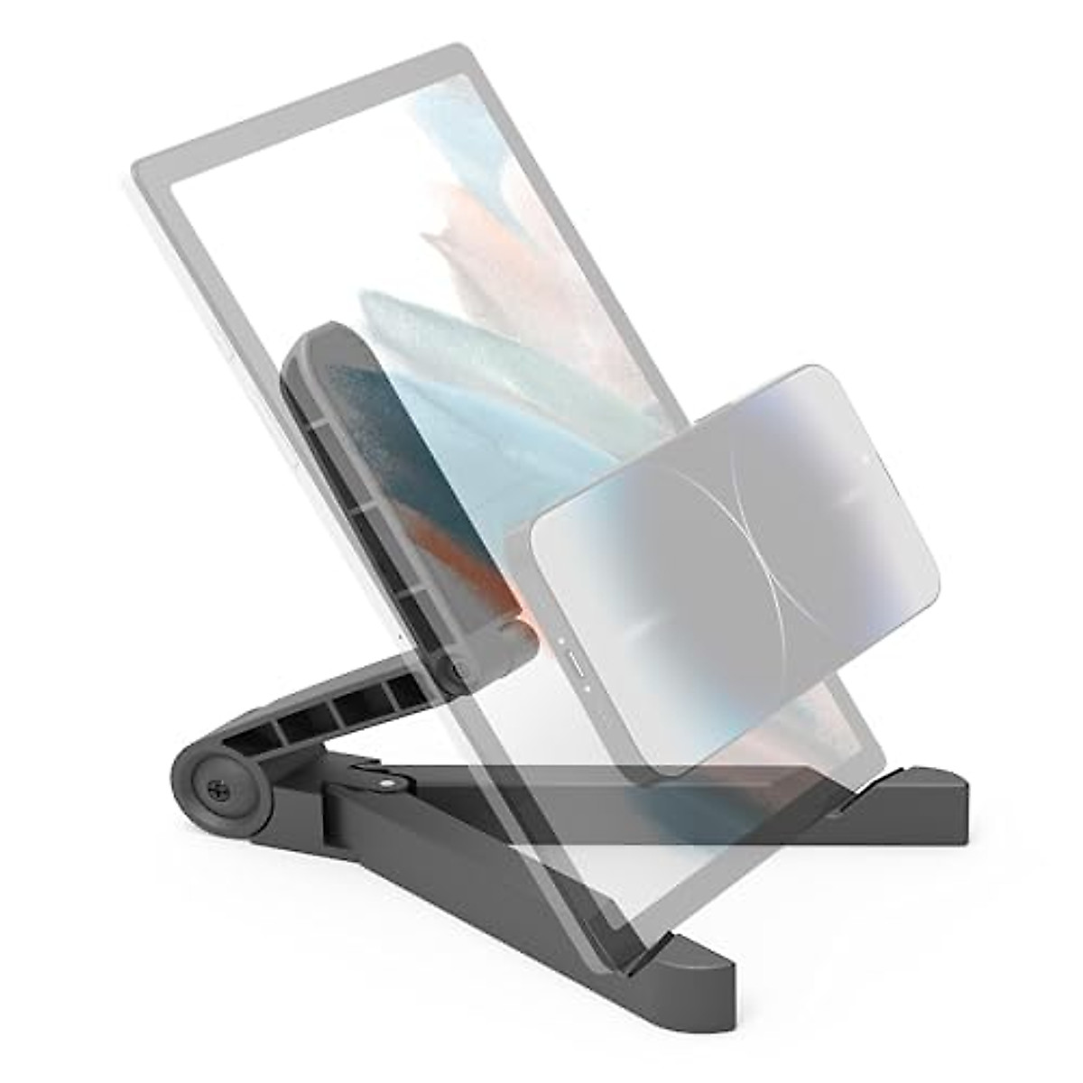 ARKON Mounts Portable Tablet Stand | Adjustable Viewing Angle | For Phones and Tablets | Fits Apple iPad, iPhone, Samsung Galaxy, Note, Switch, and more