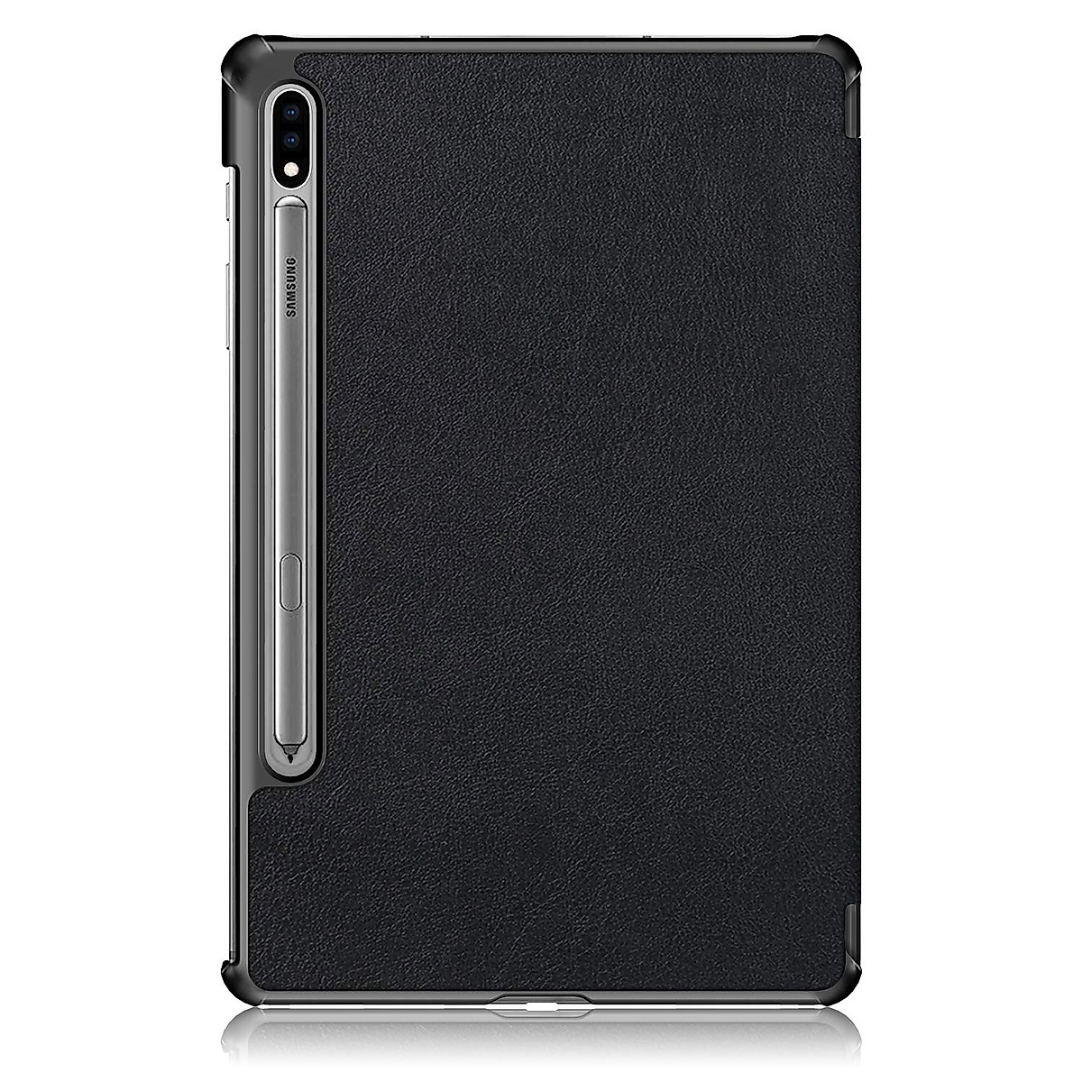 JGOYGYI Personalized Custom Name Case for Samsung Galaxy Tab S7 FE 2021/S8+ Plus 2022 /S7+ Plus 2020 12,4",Magnetic PU Leather Slim Protective Cover with Stand Function,Customize Handwritten Text