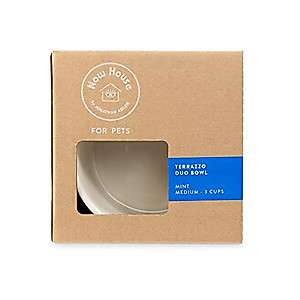Now House for Pets by Jonathan Adler Jonathan Adler: Now House Terrazzo Standard Bowl, 6.75" | Dishwasher Safe, Easy to Clean Dog Bowl | Great for Dry Dog Food and Wet Dog Food or Water
