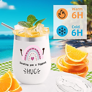 Birthday Gifts for Women Friend, Get Well Soon Gift for Women, Care Package Gift Basket for Her, Get Better Soon Gift After Surgery, Thinking of You Gift Box with Blanket for Mom Wife Sister Friend