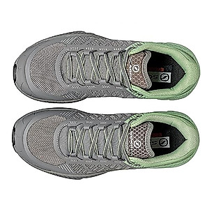 SCARPA Women's Spin Ultra Trail Shoes for Hiking and Trail Running - Shark/Mineral Green - 8 Women/7 Men