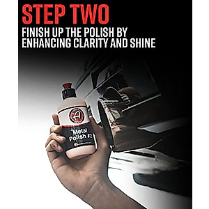 Adam's Metal Polish #2 - Part Two of Our Two Step Metal Polishing System That Adds The Finishing Touch to Metal, Steel & Chrome Surfaces