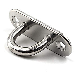 Ceiling Wall Mount Hook Heavy Duty Anchor 5mm 3/16" 304 Stainless Steel Great for Yoga Swings Hammocks/Boat Rigging/Marine Deck Hardware/Suspension Training Straps