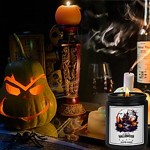 Halloween Decorations, Halloween Candles Gifts, Haunted Mansion Halloween Decor, Pumpkin Spice Candles, Happy Halloween Decorations Indoor for Family Parties Friends.