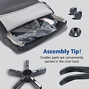 ZLXDP Mid-Back Manager's Office Chair Bonded Leather