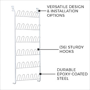 ClosetMaid 8040 18-Pair Over-the-Door Shoe Rack