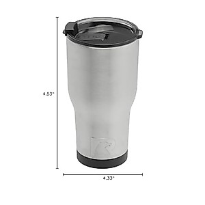 RTIC Double Wall Vacuum Insulated Tumbler, 30 oz, Stainless Steel