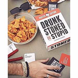 DSS Games Drunk Stoned or Stupid Master Edition | A Party Game for Friends | Party Card Games with 550 Prompt Cards | Fun Card Games for Adults Game Nights, Gatherings, & Parties | Ages 17 Up