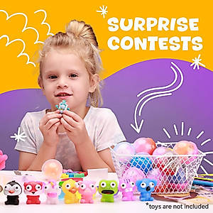 Capsule Vending Machine Translucent Acorn Capsules Empty 120 pcs 2 inch - Gumball Machine Capsules Bulk Party Favors Containers - Easter Basket Stuffers Gifts Pinata Stuffers DIY Craft Supplies