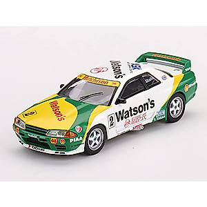 Skyline GT-R (R32) Gr. A RHD (Right Hand Drive) #2 Mark Skaife Guia Touring Macau GP (1991) Limited Edition to 1800 Pieces Worldwide 1/64 Diecast Model Car by True Scale Miniatures MGT00377