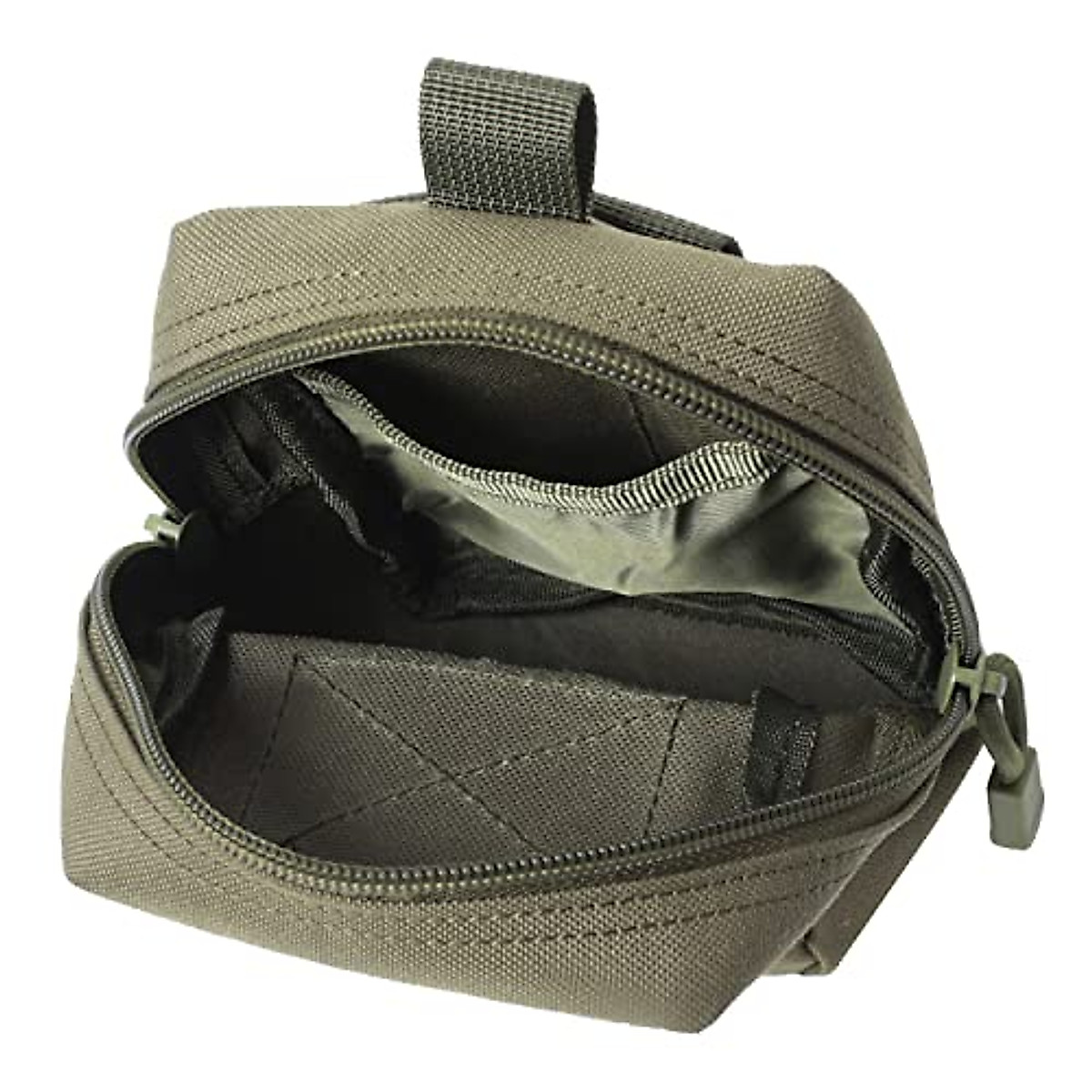 2 Pack Molle Pouches - Tactical Compact Water-Resistant EDC Pouch (Army Green)