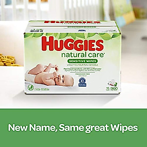 Huggies Natural Care, Baby Wipes, Unscented, 32 Count