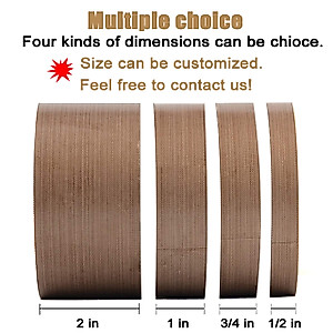 Teflon Fabric Tape, 1/2 Inch 30 Feet PTFE Tape for Vacuum Sealer Machine, Hand Impulse Sealers Insulation PTFE Coated Fiberglass Adhesive Tape Compatible with FoodSaver, Seal A Meal, Weston, Cabella