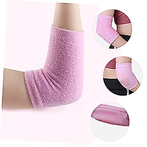 Healvian Hydrating Cracked Armguards 1 Pair Elbow Pad Dry Skin Covers Moisturizing Elbow Sleeve Anti-Crack Wrist Covers Moisturizing Elbow Cover Cracked Elbow Covers Gel Set Gel