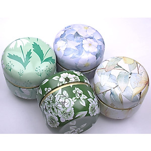 Topwon Powder Case with Powder Puff for Body Powder Container Dusting Powder Case for Baby&Mom (Gloden Flower)