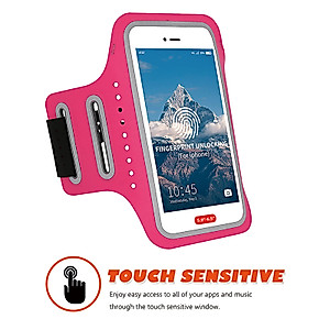 MOVOYEE Phone Holder for Running Women Kids,Armband Cell Phone Holder iPhone 11 12 13 14 15 Pro Max Xs Xr X 10 8 7 6 Plus SE Mini Samsung Galaxy,Run Exercise Sports Gym Workout Arm Bands Wrist Pouch