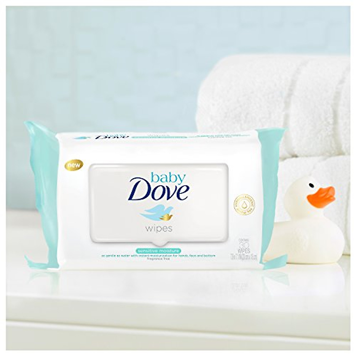 Baby Dove Wipes, Sensitive Moisture, 30 ct, Pack of 6
