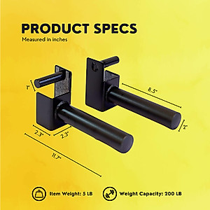HulkFit Pro Series 2.35” x 2.35” Weight Plate Holders Attachment Accessory Pro Series Power Cage - Pair