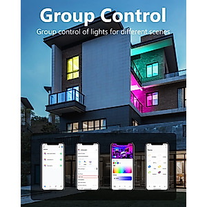 Kaqur Smart Recessed Lighting 4 Inch, 10W 1000lm RGBCW Smart WiFi Recessed Lights with Junction Box, Smart LED Ceiling Light Work with Alexa/Google Assistant, Smart Can Lights APP Control, 8 Pack