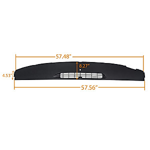7BLACKSMITHS Dashboard Panel Compatible with 2007-2013 Chevy Silverado Tahoe Yukon Sierra Escalade Black Front Upper Dash Replacement for 23224733 Defrost Vent Trim Panel