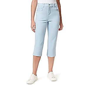 Gloria Vanderbilt Women's Amanda Capri Jean, Blue Breeze, 10