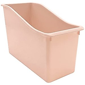 Teacher Created Resources Blush Plastic Book Bin