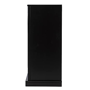 SEI Furniture Crittenly Contemporary Electric Fireplace, Black