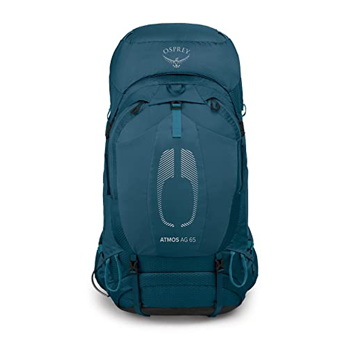 Osprey Atmos AG 65 Men's Backpacking Backpack, Venturi Blue, Large/X-Large & Osprey Hydraulics Bite Valve Cover, One Size