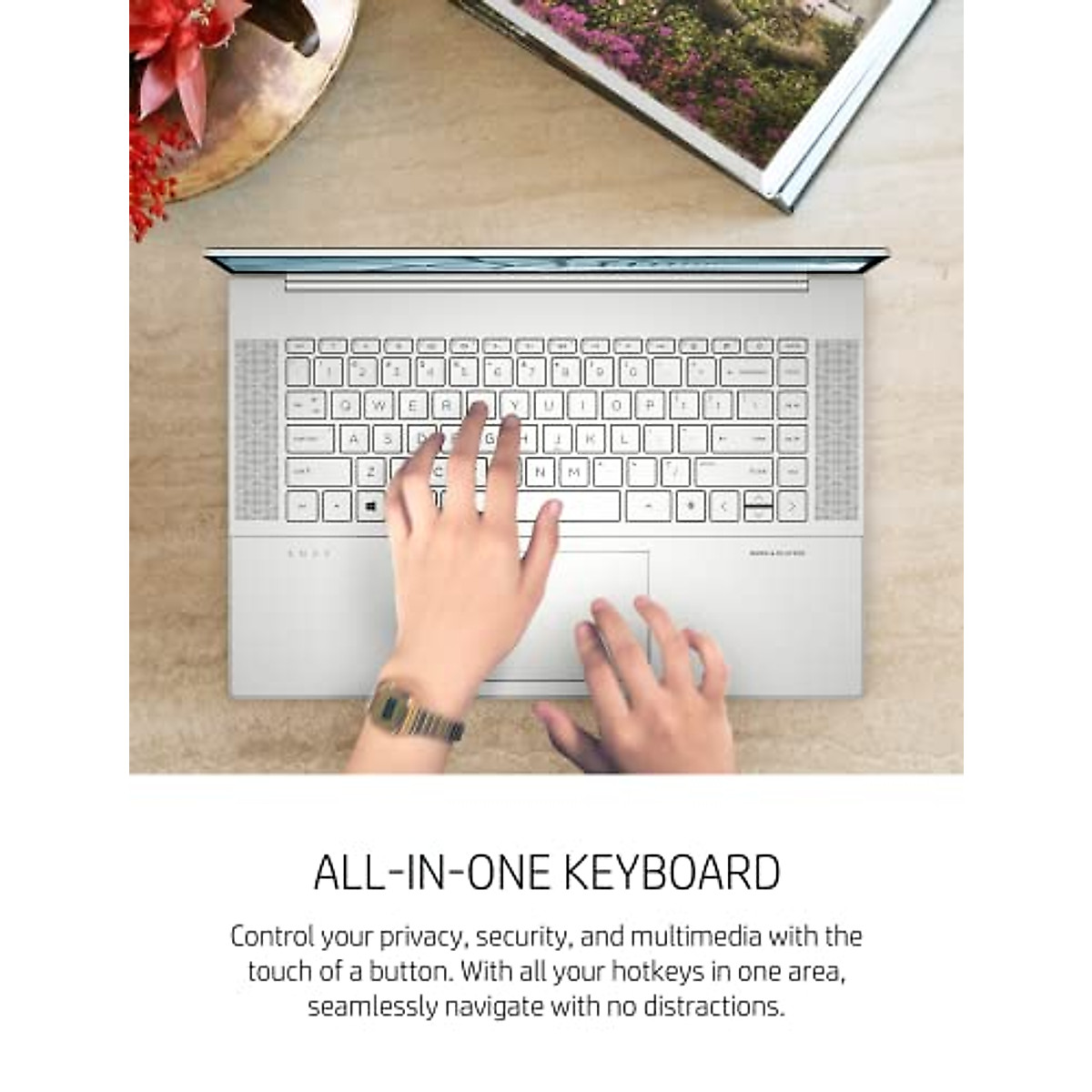 HP Envy 15 Laptop, NVIDIA GeForce RTX 3050, 11th Gen Intel Core i7-11800H, 16 GB RAM, 512 GB SSD, 1080p Touchscreen, Windows 11, Advanced Cooling System, Webcam w/Camera Shutter (15-ep1010nr, 2021)