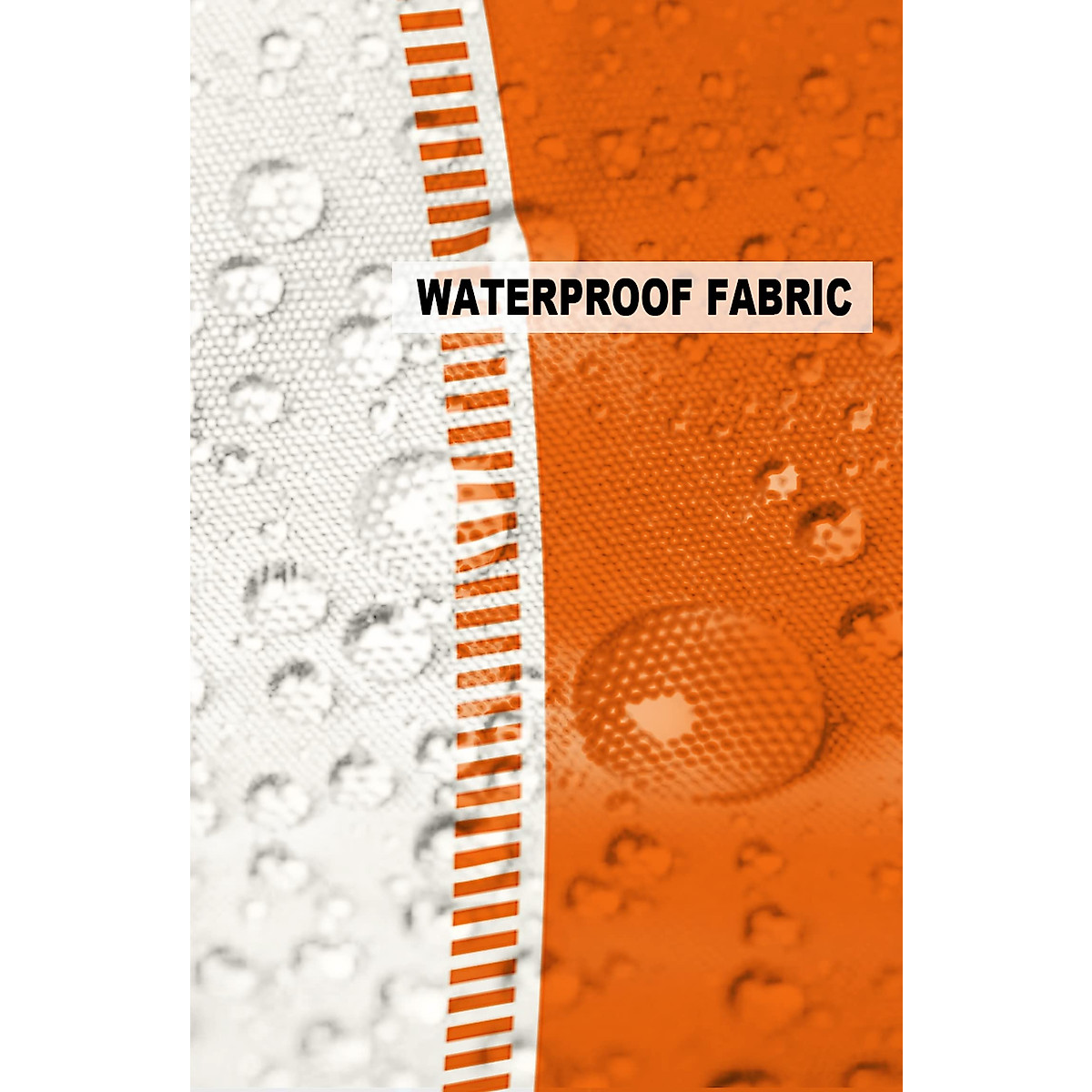 Outdoor Waterproof Throw Pillow Covers 20 x 12 Inches Set of 2 Orange White Stripes Minimalist Simple Pattern Decorative Cushion Cover Pillowcase for Garden Patio Tent Beach Livingroom Sofa Couch