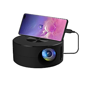 Mini Projector for Cell Phone, Ultra-Small Portable Home Mini USB Projector with Remote Control for Phone, 1080p Hd Projetor Led Home Media Movie Projector for Office Outdoor