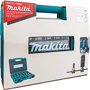 Makita A-99655 14 Pc. 3/8" Drive Deep Well Impact Socket Set
