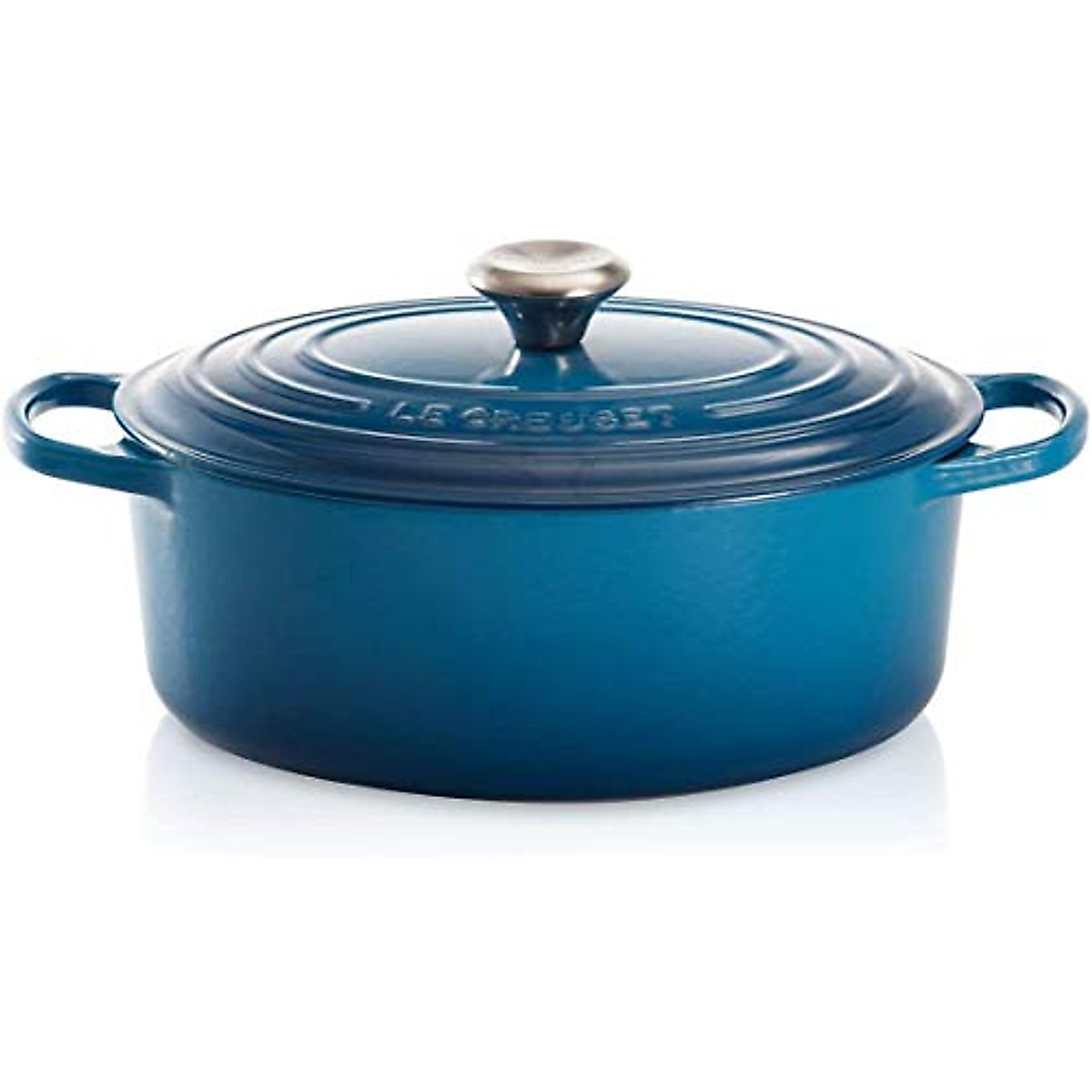 Le Creuset Enameled Dutch Oven Cast Iron Signature Oval Casserole, 31cm, 6.75 Qt, Marseille