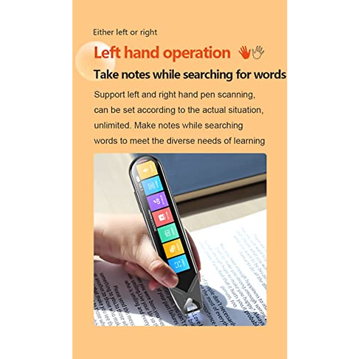Language Translator with Camera, 5.0 LCD Touchscreen, Camera & Voice Translator, Translator Pen Scanner, OCR Reading Pen with Text to Speech, WiFi Connection, 112 Languages