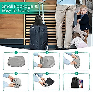 Inflatable Toddler Bed on Air - SVOPY Travel Foot Rest Pillow with Adjustable Height Leg Pillow for Long-Range Flight, Must-Have Item for Airplane, Train, SUV