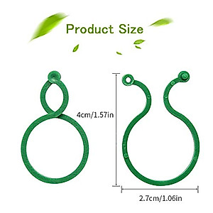 Plant Twist Clip Ties Garden Plant Support Clips Vegetables Tomato Vine Flower Clips Plant Locks for Securing Plants（100 Pcs ）