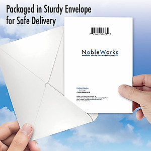 NobleWorks Birthday Greeting Card with 5 x 7 Inch Envelope (1 Card) BdayRainbow Zebras-Head C10327BBDG