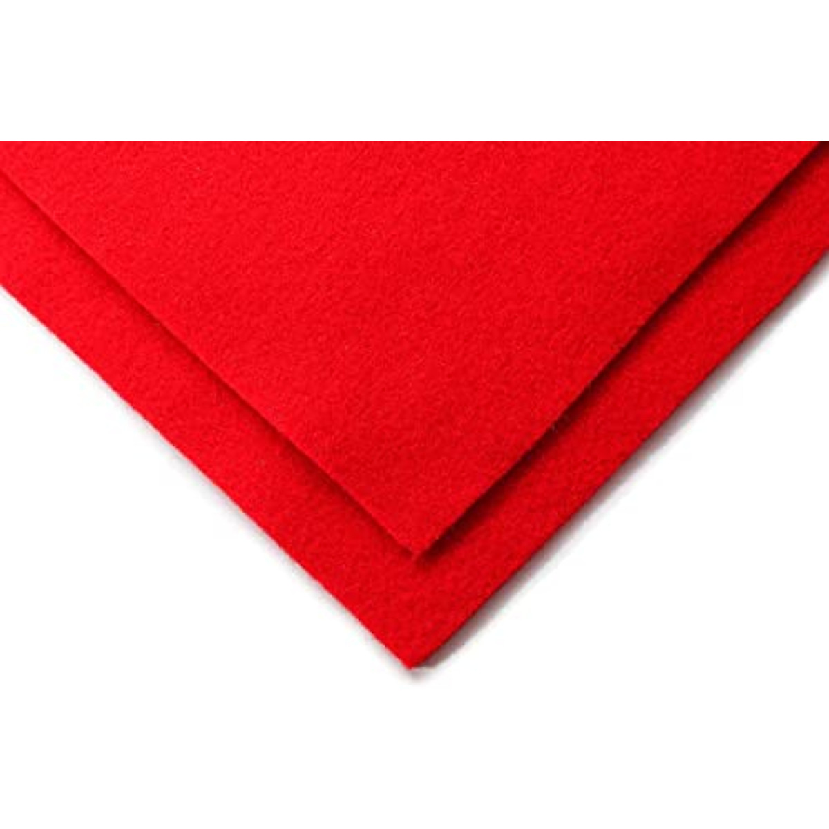 Acrylic Felt Fabric Pre Cuts, 1 Yard, 72 by 36 inches in Length by Ice Fabrics - Red