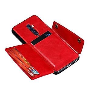 Protective Flip Cases Wallet Case Compatible with Oppo Reno 2, Leather Case with Card Holder, Double Magnetic Clasp and Durable Shockproof Cover Compatible with Oppo Reno2,Magnetic Phone Case Compatib