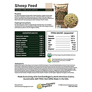 New Country Organics Soy-Free Sheep Feed, 40 lbs