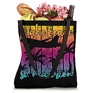 Vintage Maho Beach St. Maarten Sunset Tote Bag