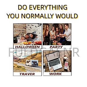 fuldgaenr Black Halloween Press on Nails Short Square Fake Nails with Spiders Web Pattern False Nails Design Acrylic Glue Nails Stick on Nails for Women 24Pcs