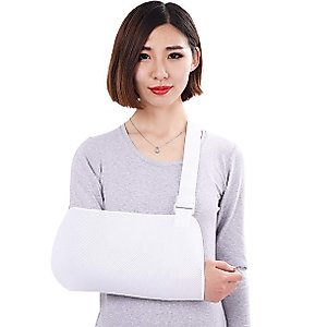 WellieSTR Dislocated Shoulder Sling for Women,Arm Slings, Shoulder Immobilizer Rotator Cuff for Broken Wrist Elbow Support，,Lightweight,Breathable
